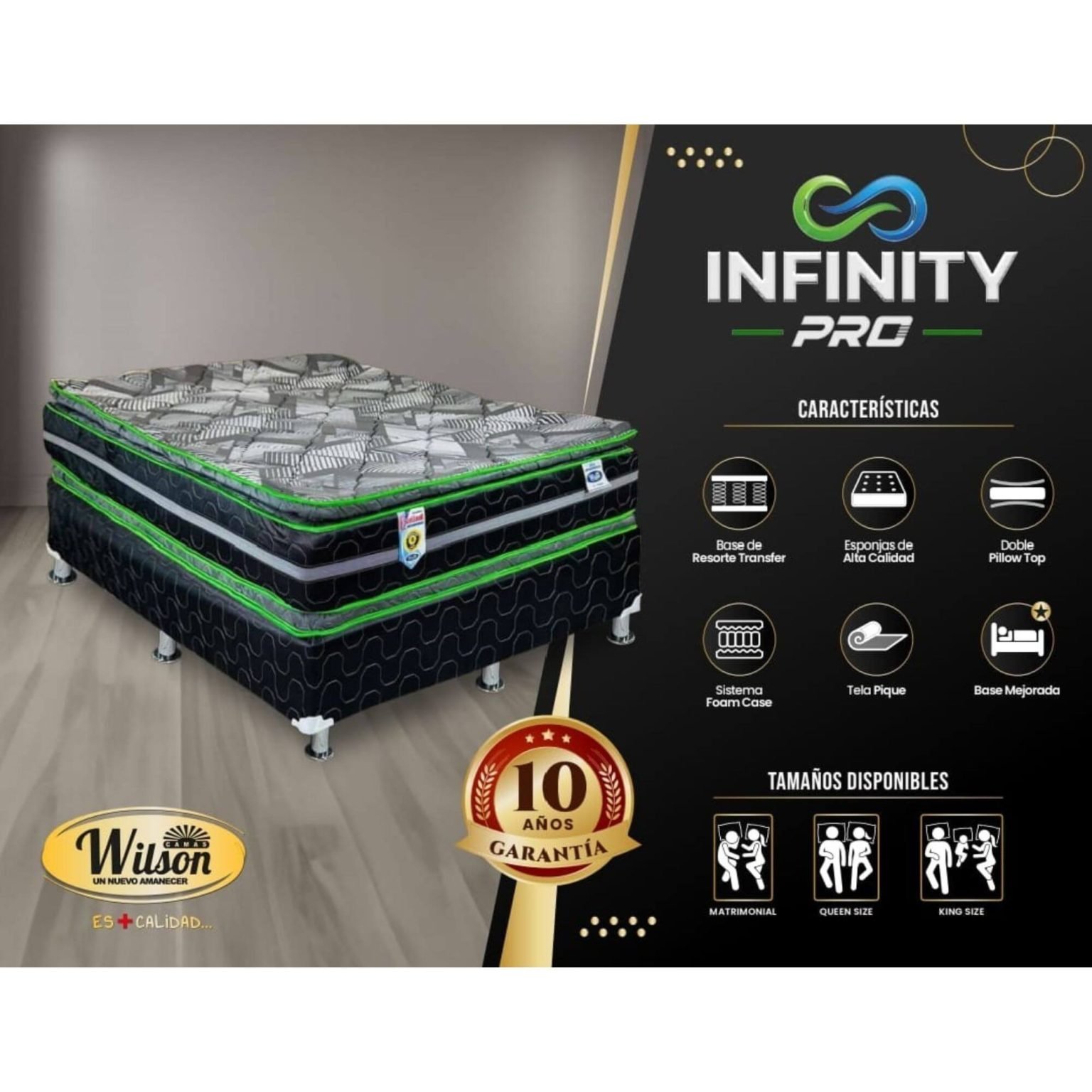 Cama Wilson Infinity Pro - Dekorama